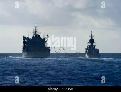 Royal Netherlands Navy underway replenishment vessel HNLMS AMSTERDAM ...