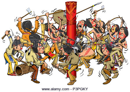 Hunting Dance. Native American Indian Man at Contemporary Pow Wow Stock ...