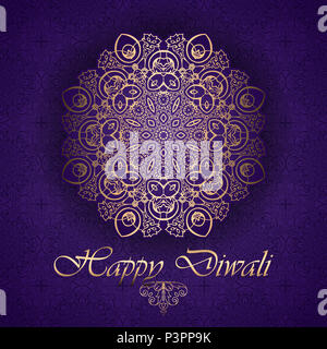 Decorative background dor Diwali celebration Stock Photo - Alamy
