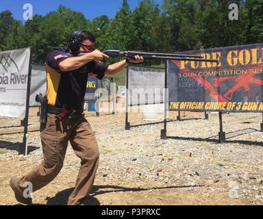 Sgt. 1st Class Daniel Horner poses for a photo during an awards ...