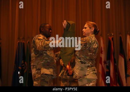 Col. Walter Catlett, left, commander, 2nd Mobilization Support Group ...