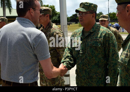 The 6th Division, Singapore Armed Forces (SAF), patch worn on the left ...
