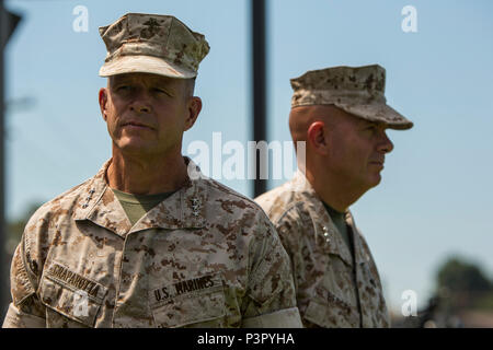 Friends and family observe the change of command ceremony of Lt. Col ...