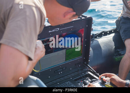 Clearance Divers from Fleet Diving Unit-Pacific and port inspection ...