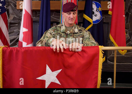 Command Sgt. Maj. Michael Ferrusi (center), U.S. Army Alaska command ...
