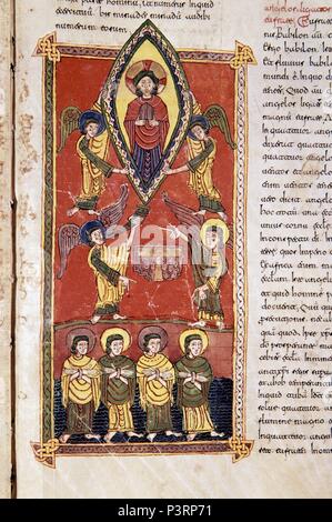 This *Beatus of Burgo de Osma* manuscript, created around 1086, depicts ...