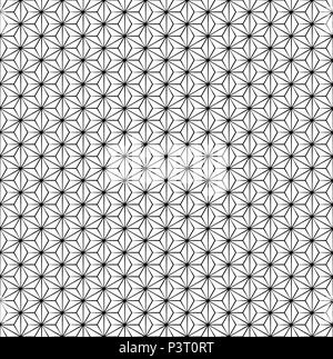 Seamless vintage japanese asanoha isometric vector pattern Stock Vector ...