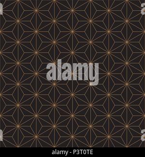 Seamless vintage japanese asanoha isometric vector pattern Stock Vector ...