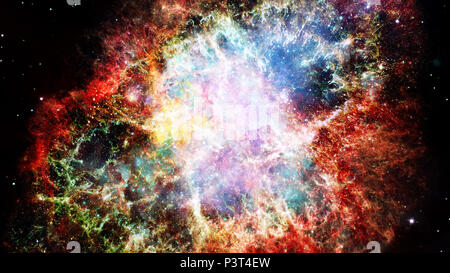 Composition of nebulae and stars. Elements of this image furnished by ...