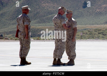 Sgt. Maj. Steven Brunner, outgoing sergeant major, is presented the ...