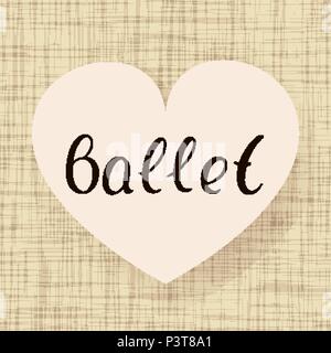 Ballet Word Retro Stock Vector Image & Art - Alamy
