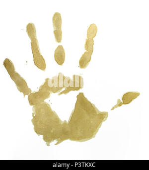 Hand drawn green watercolor shape for your design. Creative painted ...