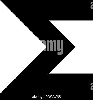 Sum symbol icon black color in round circle vector illustration Stock ...