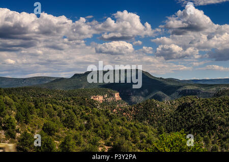Overlook of the Becker Butte and the Salt River in the Fort Apache ...