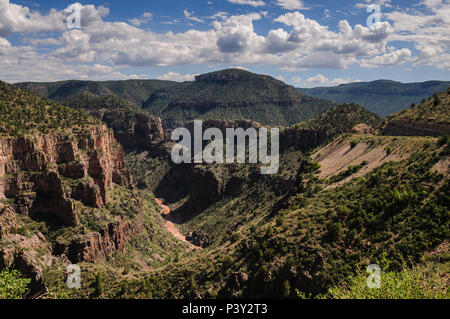 Overlook of the Becker Butte and the Salt River in the Fort Apache ...