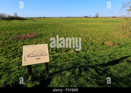 Stonea Camp, an Iron Age multivallate hill fort, Stonea near March town ...