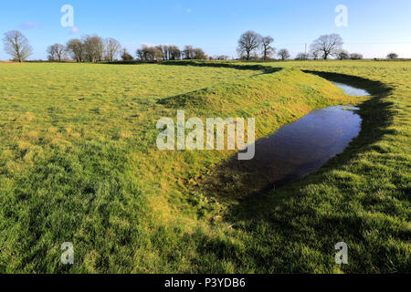 Stonea Camp, an Iron Age multivallate hill fort, Stonea near March town ...