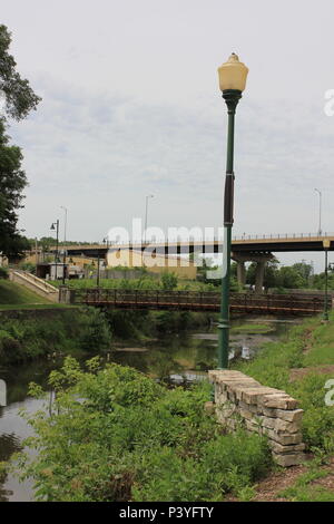 I & M Canal scenery at historic Lemont, Illinois Stock Photo - Alamy