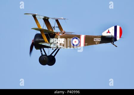 Sopwith Triplane, WW1 fighter replica in foreground at Main Hangar ...