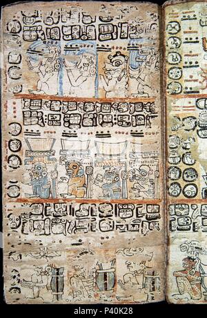 Codex Tro Cortesianus Maya codices pre Columbian Maya civilization ...