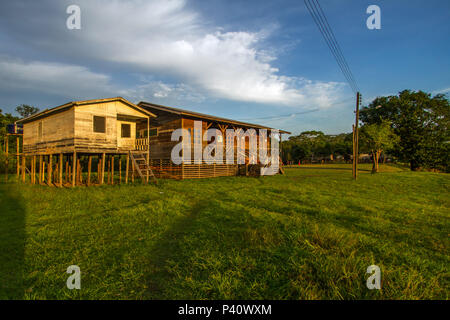 Uarini AM Escola Escola na Amazônia Escola Palafita Escola na cheia da ...