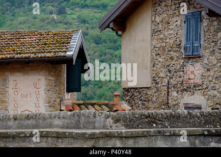 Apricale, Province of Imperia, Liguria, Italy. One of the most ...