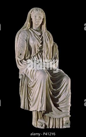 Madrid. Spain. Statue of Livia Drusilla (58-29 AD), as Fortuna or Copia ...