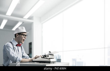 Creative inspiration of young writer Stock Photo - Alamy