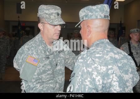 U.S. Army Lt. Col Walter L. Flinn and 1st. Sgt. Kelly from the 322nd ...