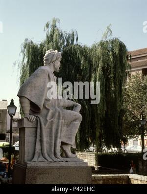 Statue of Averroes or Abul Walid Muhammad ibn Ahmad ibn Rushd; Spanish ...