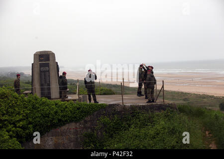 Ranger Monument, monument to the American Second Ranger Battalion ...