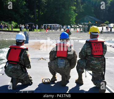Soldiers assigned to 331st Modular Causeway Company, 11th ...