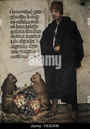Henry IV (1425-1474). King of Castile. Portrait. Illustration by Llanta ...