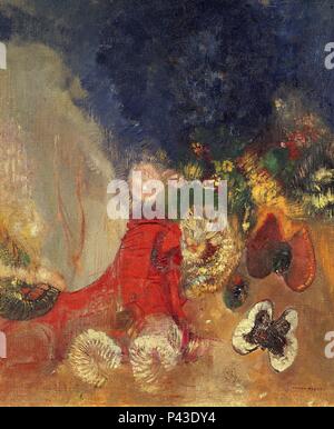 The Red Sphinx by Odilon Redon Stock Photo - Alamy