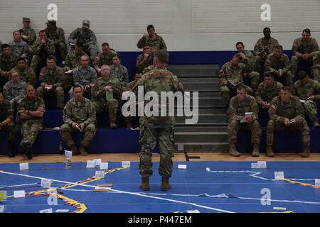 U.S Army Col. Colin Tuley, center, Brigade Commander of 1st Brigade ...