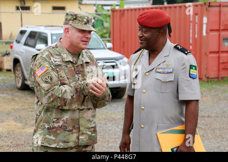 Brig. Gen. Kenneth Moore (left), deputy commander, U.S. Army Africa ...