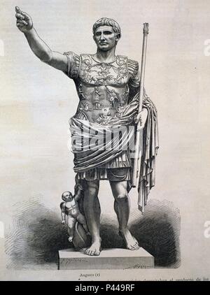 EMPERADOR JULIO CESAR - 63 AC/14 DC. Location: BIBLIOTECA NACIONAL ...