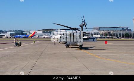 A 305th Rescue Squadron HH-60 and 79th Rescue Squadron HC-130J are ...