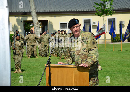 Lt. Col. Anthony R. Dekeyzer, outgoing commander U.S. Army Africa’s Headquarters and ...