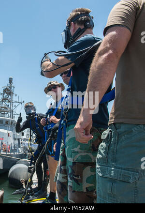 Navy Diver 3rd Class Mitchell Lafave explains the different gear used ...