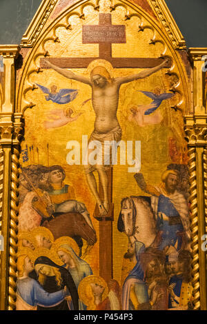 The Crucifixion with Saints, painting by Bernardo Daddi Stock Photo - Alamy