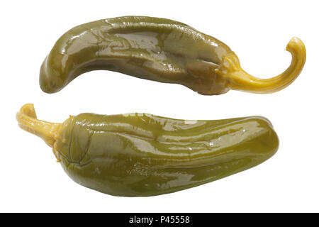 Pickled or Canned Padron Peppers, whole single pods Stock Photo - Alamy