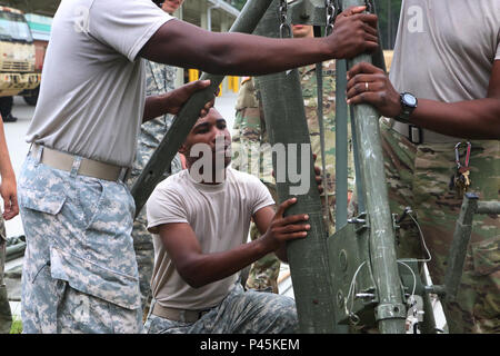 A high-capacity line-of-sight antenna mast hovers over Forward ...