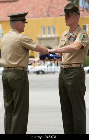 U.S. Marine Corps Col. Daren J. Erickson, commanding officer of Recruit ...