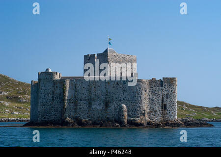 Kisimul Castle seat of Clan MacNeil in the harbour of Castlebay on ...