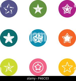 Wye icons set, flat style Stock Vector Image & Art - Alamy