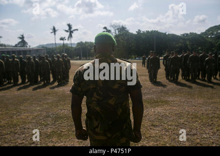 Soldiers of Pacific Islands Force Papua New Guinea Stock Photo - Alamy