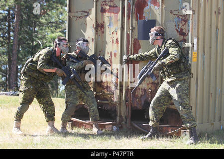 Soldiers of Task Force 41, Canadian Army, arrive in a G Wagon at the ...
