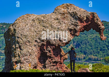 Italy Sardinia Anglona Castelsardo elephant rock Stock Photo - Alamy