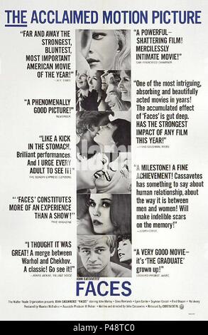 1968, Film Title: FACES, Director: JOHN CASSAVETES, Studio: UA ...